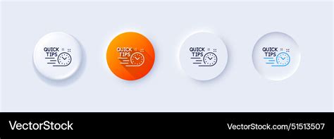 Quick Tips Line Icon Helpful Tricks Sign Vector Image