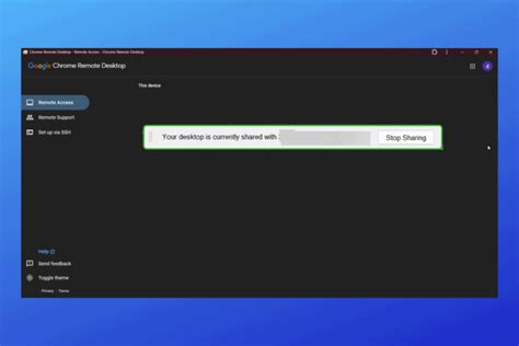 How To Remove Stop Sharing Button In Chrome Remote Desktop