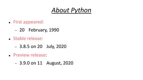 Introduction To Python Programming I Ppt