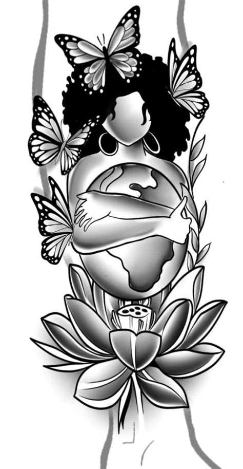 Best 13 Afro Woman Tattoo Design Artofit