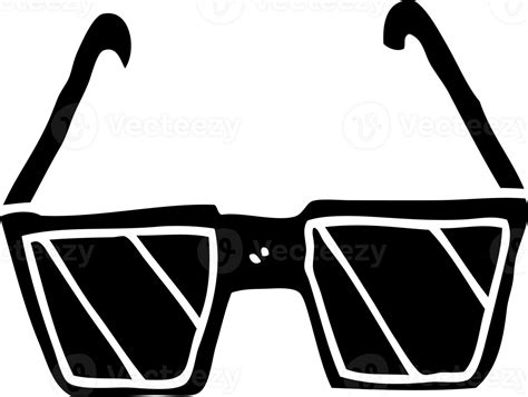 Cartoon Glasses Solid Black Icon 45462573 Png