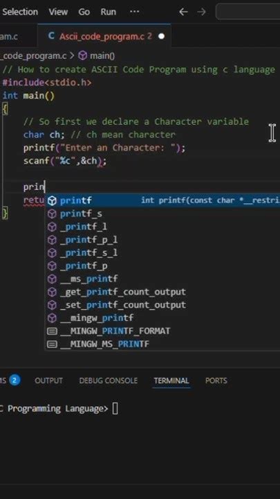 How To Print Ascii Values In C C Programming For Beginners