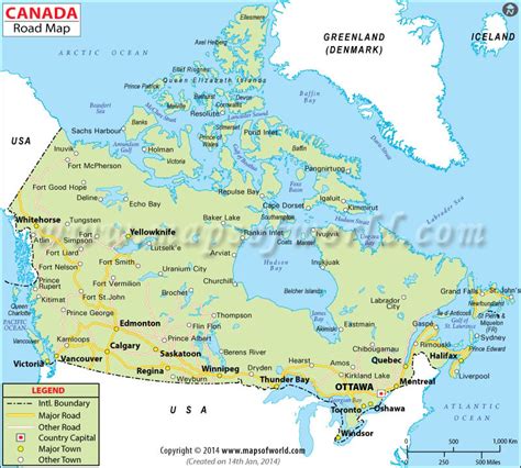 Printable Map Of Western Canada