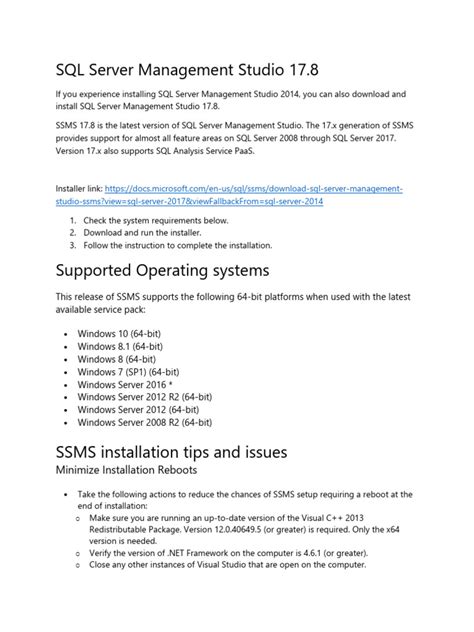 Sql Server Management Studio 17 Pdf
