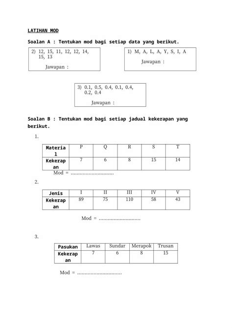 DOCX Latihan Mod DOKUMEN TIPS