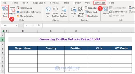 How To Convert Textbox Value To Cell With Vba In Excel