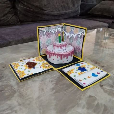 Cardstock Birthday Cake Explosion Box For Ts At ₹ 400piece In Panvel