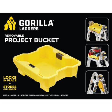 Gorilla Ladders Removable Project Bucket For Gorilla Ladders Glmp Bkt