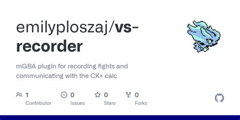 Github Emilyploszajvs Recorder Mgba Plugin For Recording Fights And