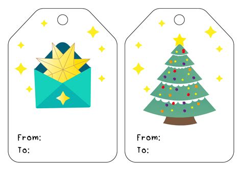 Christmas T Tags Templates 10 Free Pdf Printables Printablee