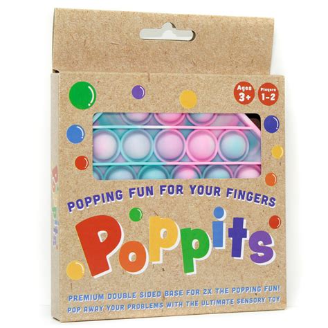Poppits Push Pop It Bubble Sensory Autism Fidget Stress Toys Ukca