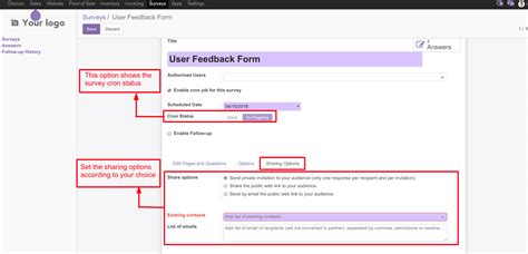 Odoo Scheduled Survey With Follow Up Odoo Survey Management