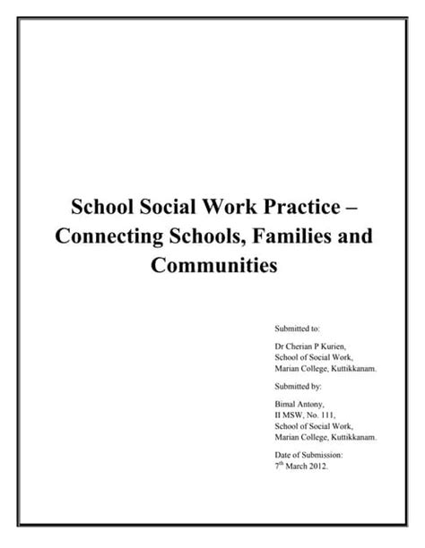 Assessment In Social Work