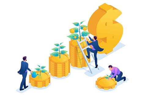 아이소메트릭 개념 저장 및 투자 자본 소득 성장을 증가 웹 디자인에 대한 개념 반죽 주식에 대한 스톡 벡터 아트 및 기타 이미지 반죽 주식 성장 개념 금 금속