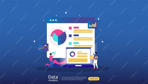 Premium Vector Digital Data Analysis Illustration For Market Research