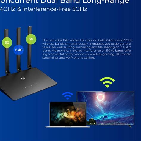 Jual Trc4a4zo Netis N2 Ac1200 Wireless Dual Band Gigabit Router Ac Wi Fi Dual Band Connection