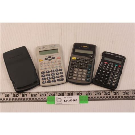 4 Calculators Bodnarus Auctioneering