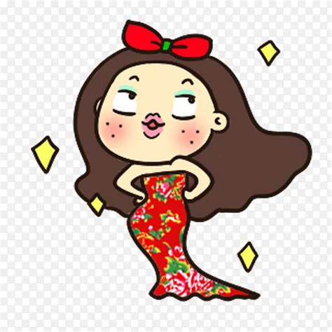 卡通时尚女孩装饰png图片素材下载 图片编号yrvlnboe 免抠素材网