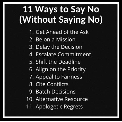 Ways To Say No Without Actually Having To Say No Inman
