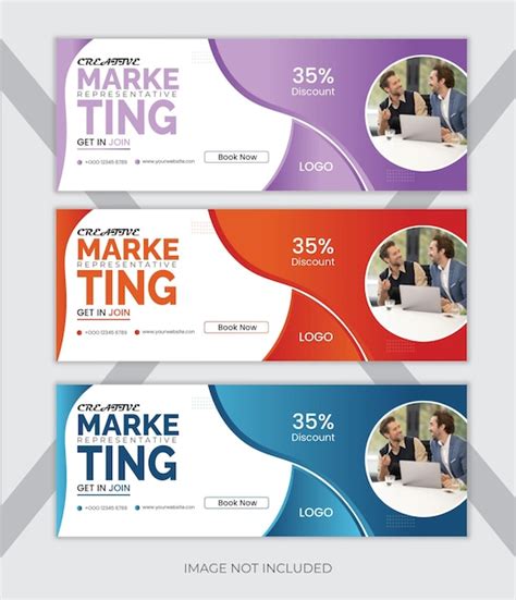 페이스 북 커버 디자인 템플릿 프리미엄 벡터