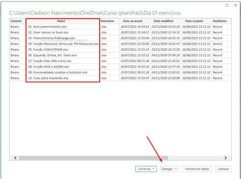 Como Listar Arquivos De Uma Pasta Do Windows No Excel