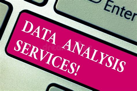 Word Writing Text Data Analysis Services Business Concept For An Analytical Data Engine Used In
