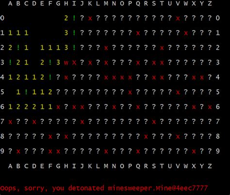 Minesweeper On The Command Line Is A Good Exercise For Object Oriented