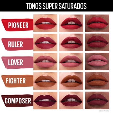 Marvel X Maybelline Labial Larga Duración Super Stay Matte Ink 15 Lover