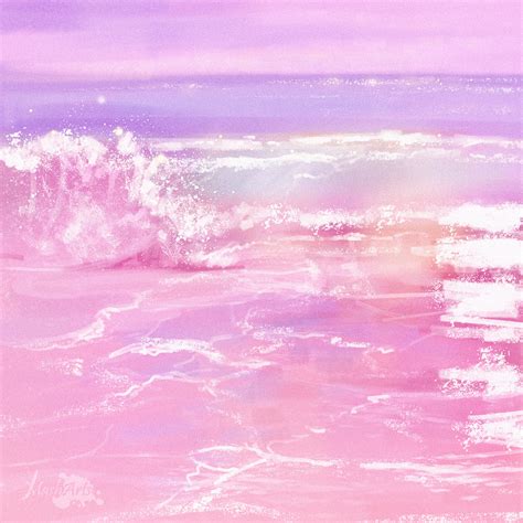 Artstation Pink Waves