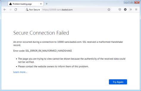 Secure Connection Failed Error Code Smartadm Ru
