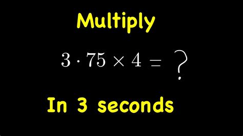Fast Multiplication Trick They Dont Teach You In School Youtube