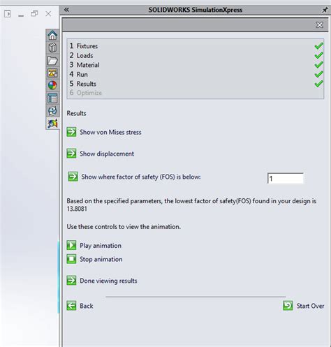 Activating Using SOLIDWORKS SimulationXpress Tutorial