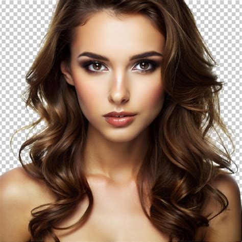 Beauty Portrait Of An Attractive Sensual Young Woman Premium Ai