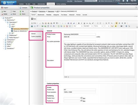 Kentico Cms 7 New Products Management Ui Multilingual And Versioned Products