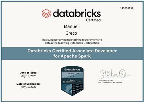 Happy To Share That Ive Achieved A New Certification Databricks