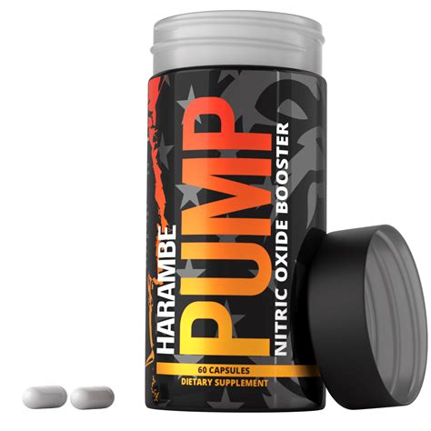 Harambe Pump Nitric Oxide Booster Pump Pill Supplement 60ct