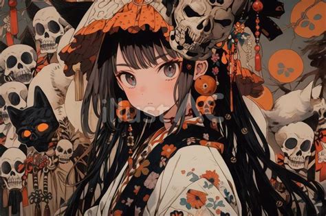 霊媒師の女の子イラスト No 24140047｜無料イラスト・フリー素材なら「イラストac」