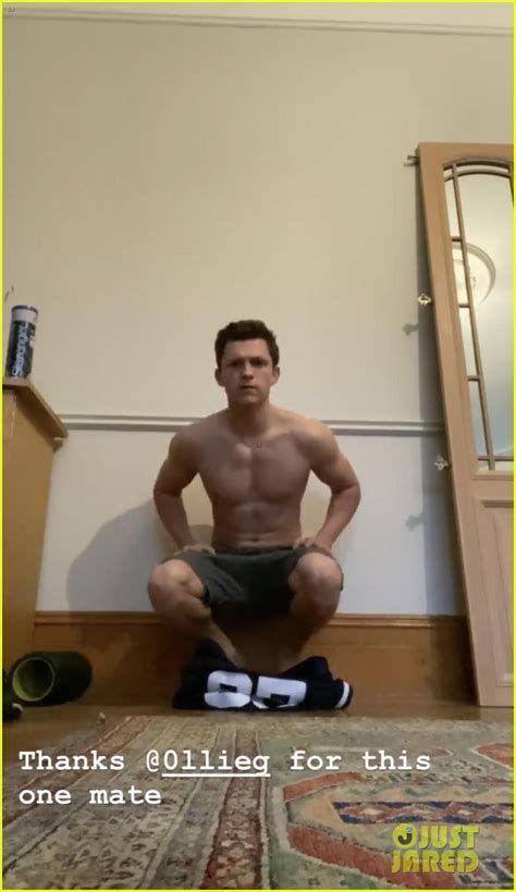 Tom Holland Attempts The Impossible Challenge Of Putting A Shirt On While Doing A Handstand