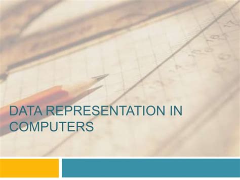 Data Representation In Computers Pptx