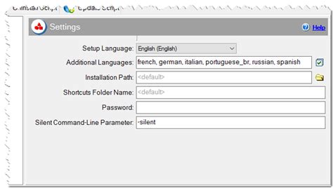 Common Installation Settings Createinstall Installer
