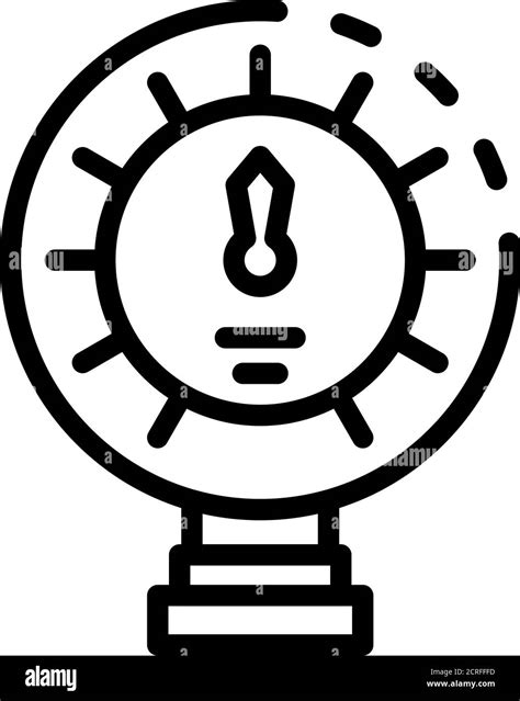 Manometer Digital Icon Outline Style Stock Vector Image Art Alamy