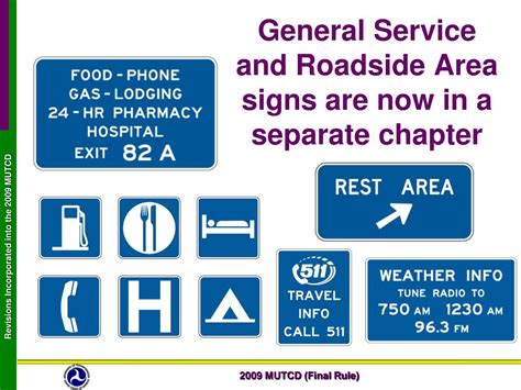 Ppt Revisions To Chapter 2i General Service Signs Relocated From