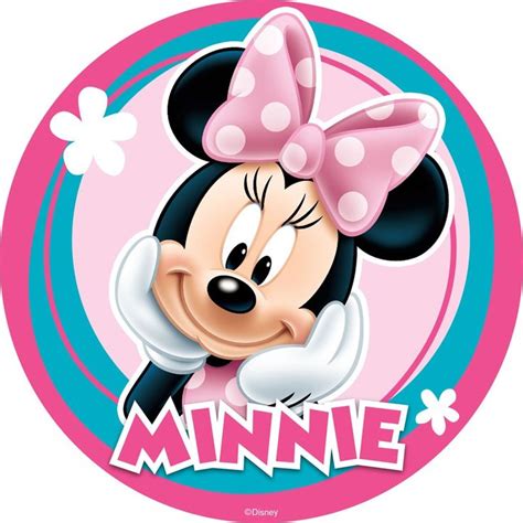 Minnie Round Round Prints Licensed Pre Designed Edible Cake Prints Manualidades Minnie