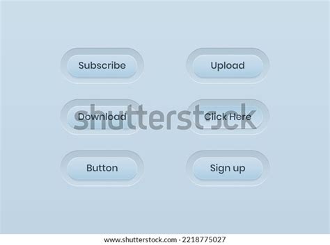 Ui Ux Buttons Design Set Trendy Stock Vector Royalty Free 2218775027