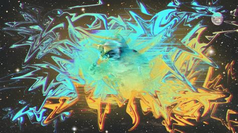 Pixel Sorting Surreal Yellow Space Noise Galaxy Abstract Blurred
