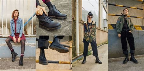 Ботинки Женский Мужской Dr Martens черный кварц приглушенно белый размер 43 в байкерском