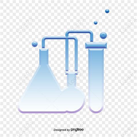 파란색 점변입체 화학 일러스트아이디어기포시험관 Png 일러스트 무료 다운로드 Lovepik