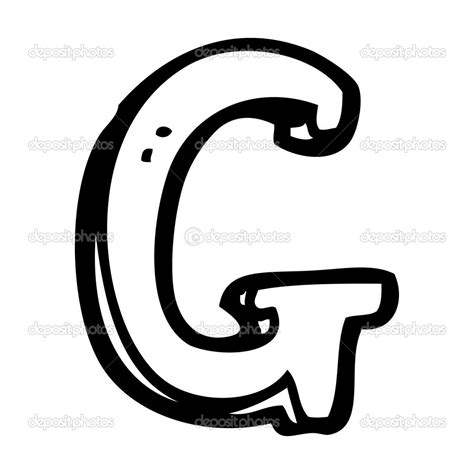 만화 문자 G 스톡 벡터 ©lineartestpilot 38440957