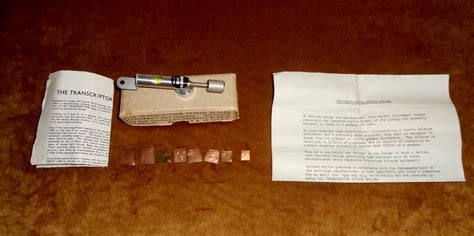 Vintage Transcriptor Stylus Scales For Measuring Pressure Of A Pick Up