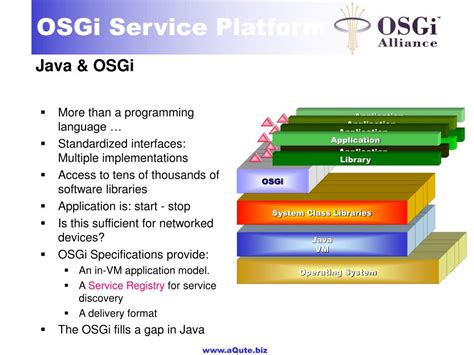 Ppt Osgi And Other Technologies Powerpoint Presentation Free Download